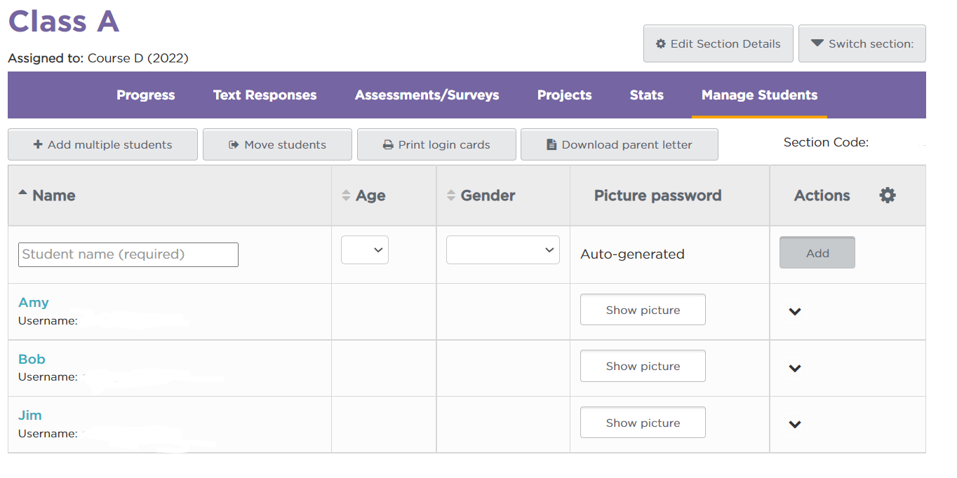 Viewing student progress – Code.org