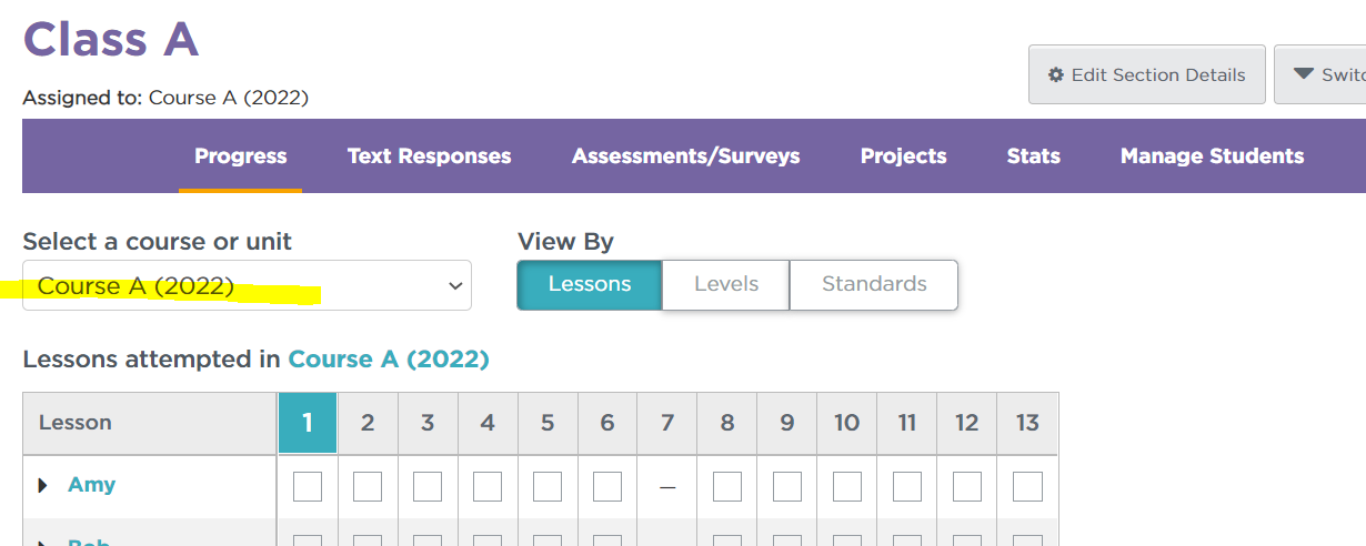 How can I view my students' progress on CSTA Standards? – Code.org