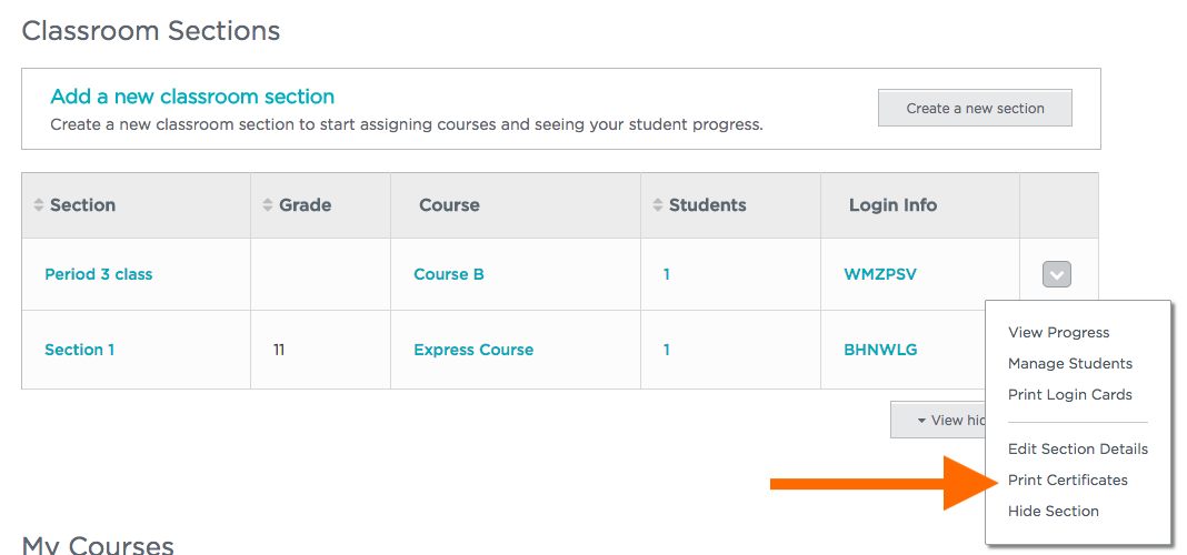 Where can I print certificates for my students? – Code.org